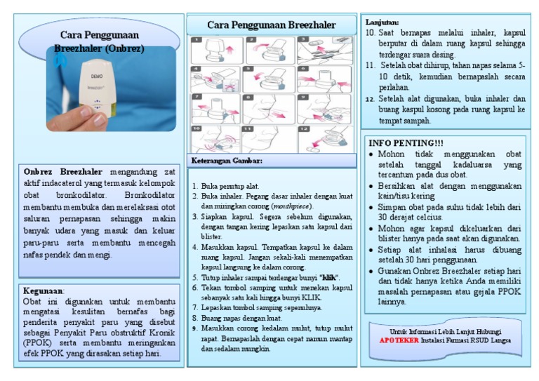 Cara Penggunaan Onbrez Breezhaler | PDF