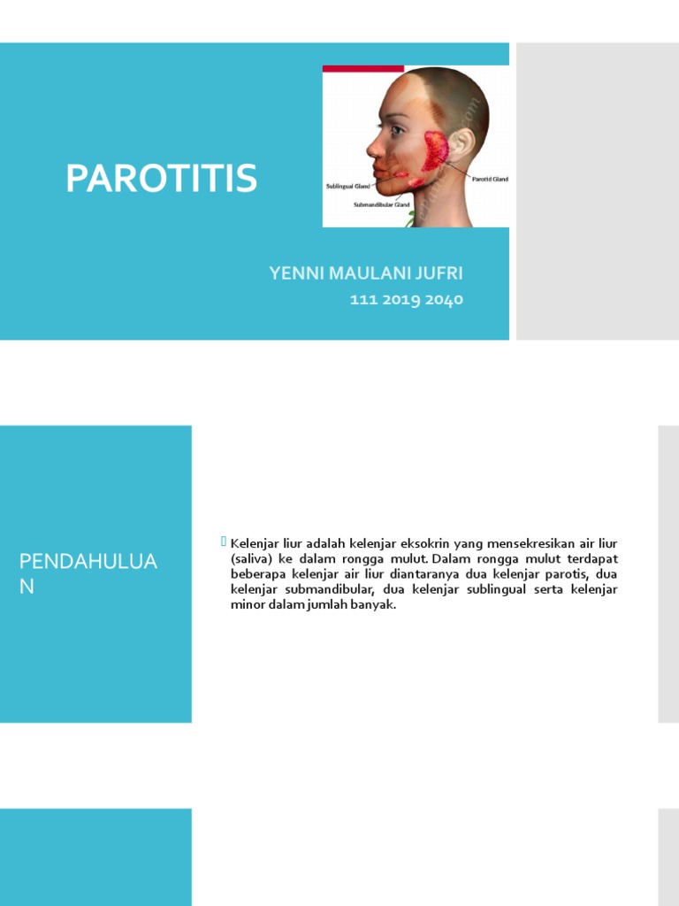 Gejala dan Penanganan Parotitis | PDF