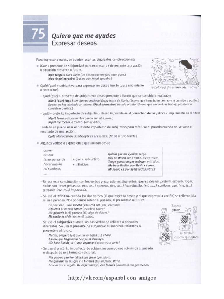 Subjuntivo para Expresar Deseos PDF | PDF | Clásicos