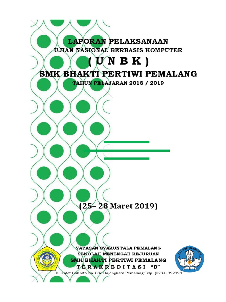 Implementation Report of the Computer-Based National Examination (UNBK ...