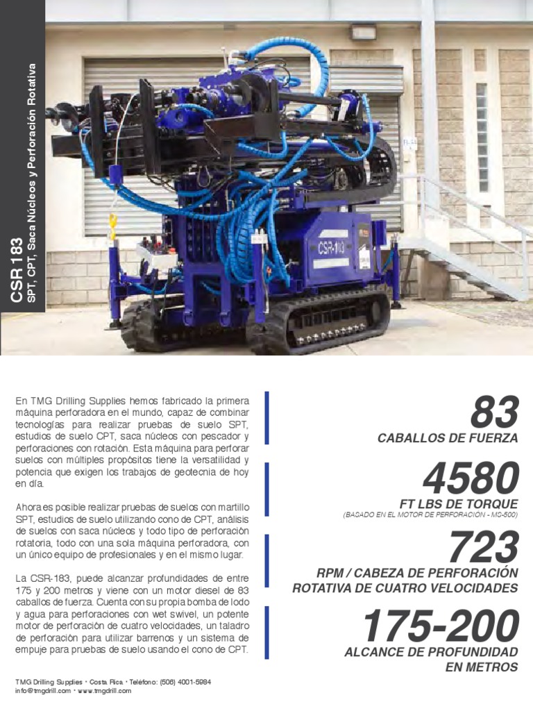 Csr-183-Specs-Sheet 2020 PDF | PDF | Ingeniería mecánica | Bienes ...