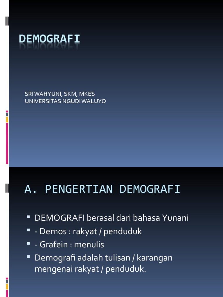 Konsep Demografi | PDF