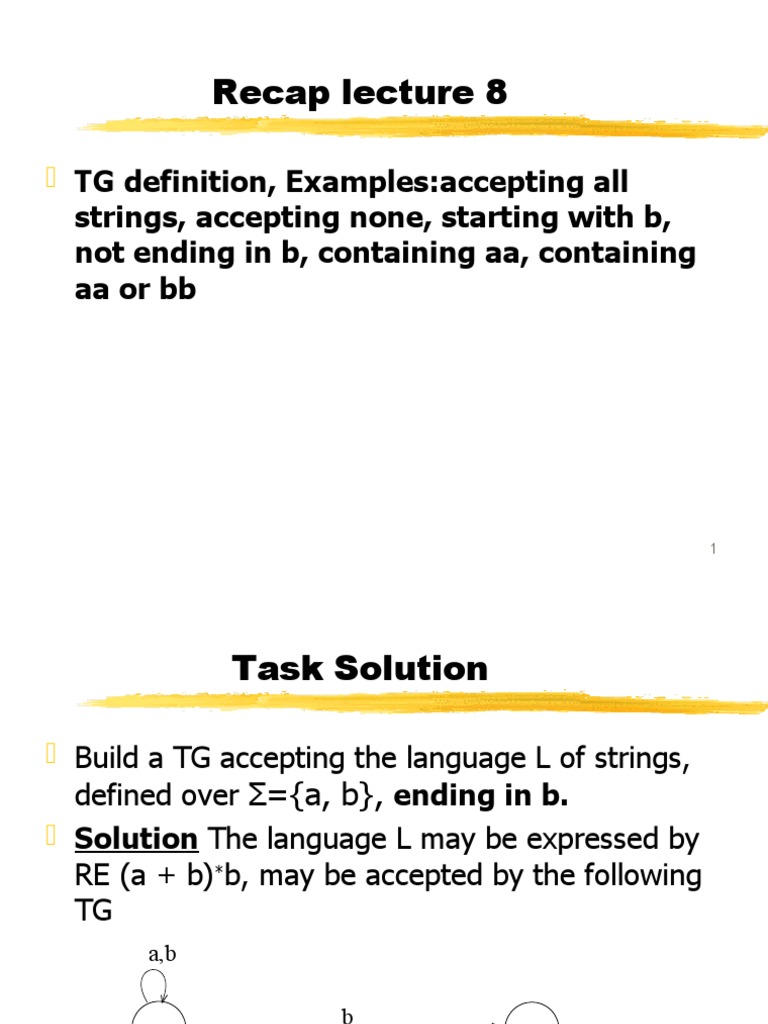 Theory Of Automata Cs402 Power Point Slides Lecture 09 Download Free Pdf Graph Theory