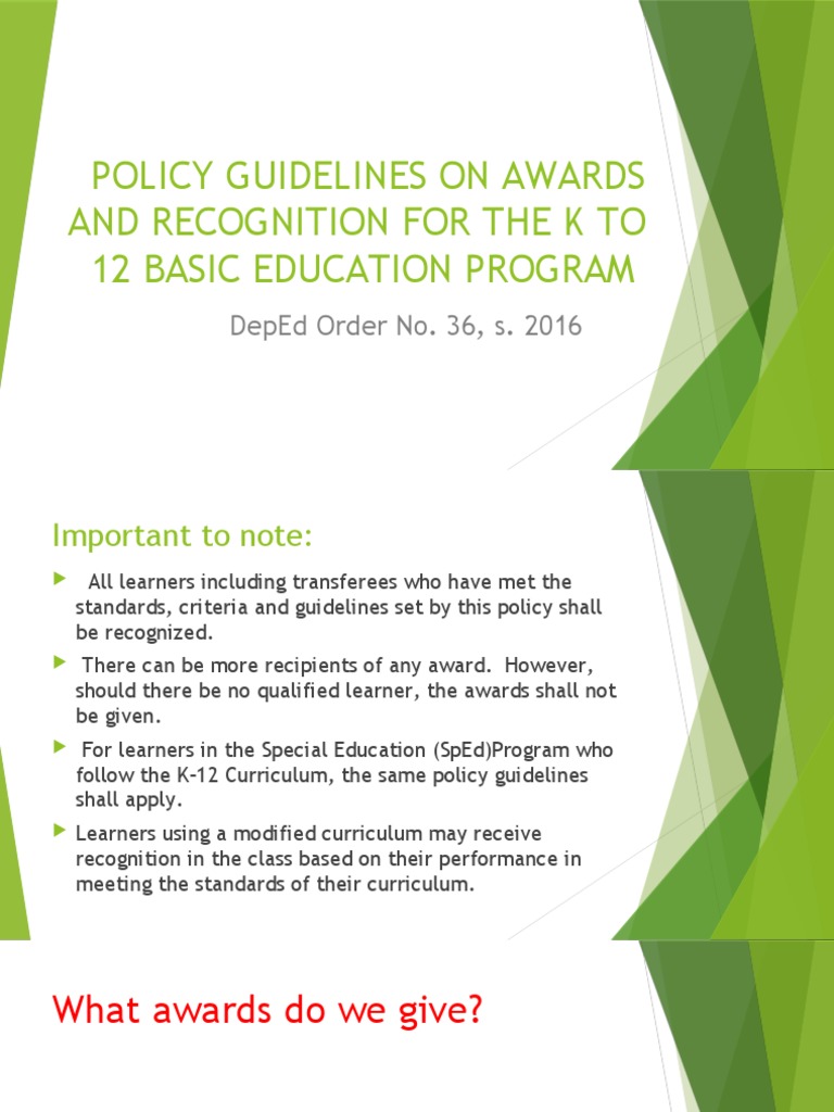 DepEd Order No. 36 S. 2016 | PDF | Curriculum | Foreign Language