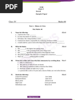 ICSE Class 4 Maths Sample Paper | PDF | Fraction (Mathematics) | Numbers