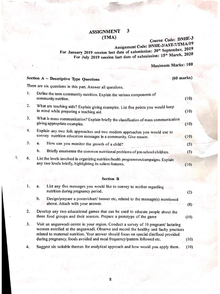 Solved IGNOU - DNHE 3 2019 Assignment | PDF Solved IGNOU - DNHE 3 2019 Assignment | PDF