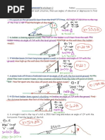 Ws - Sohcahtoa Word Problems | PDF | Rectangle | Elementary Geometry