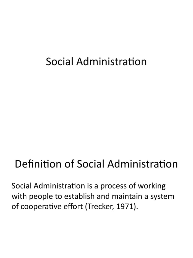 Social Administration by Harleigh Trecker | PDF | Systems Theory | System