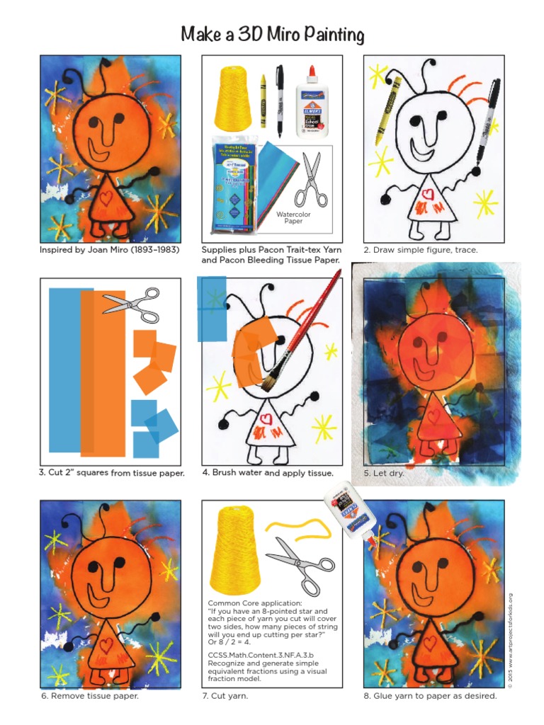 3D Miro Painting Instructions | PDF