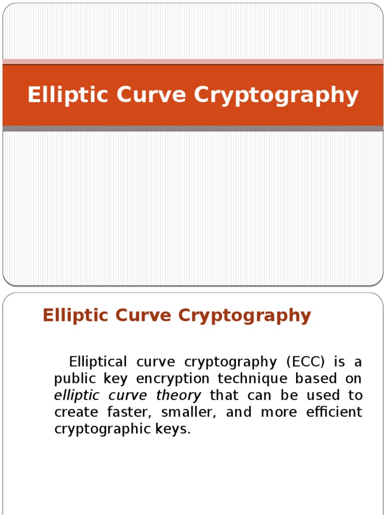 Elliptic Curve Cryptography | PDF