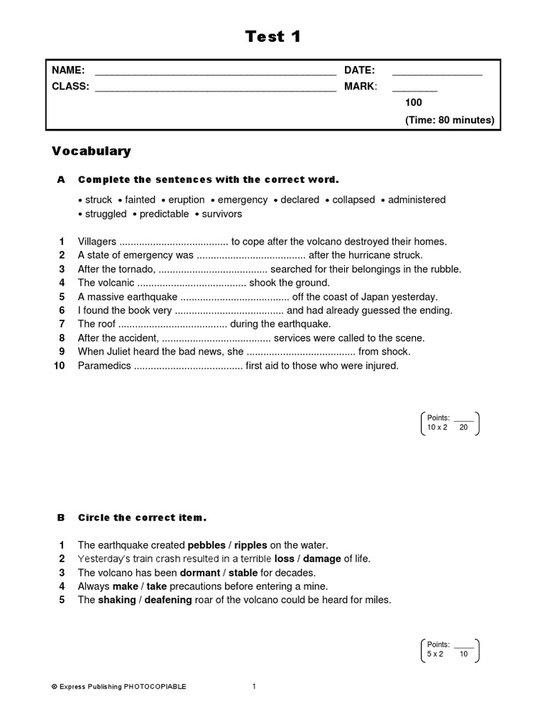 Prime Time 4 (B2) Tests + Key | PDF | Nature | Business