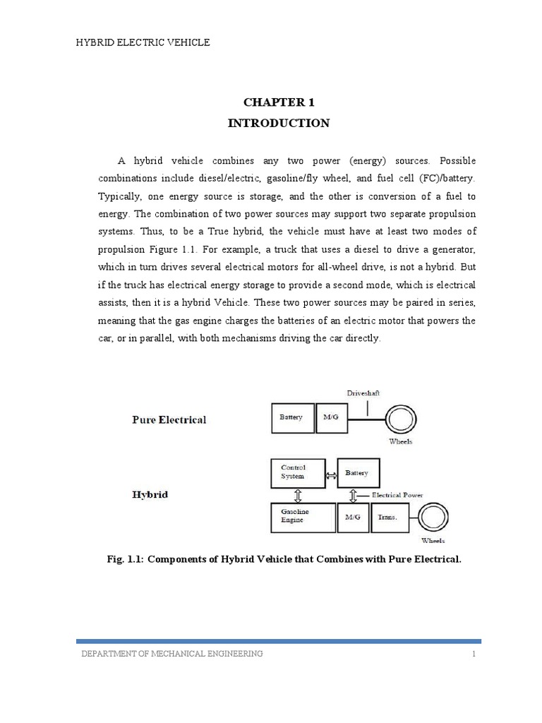 Hybrid Electric Vehicle | PDF | Hybrid Electric Vehicle | Electric Vehicle