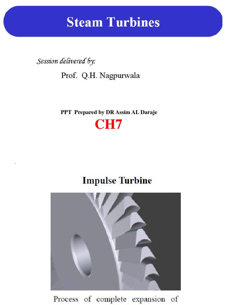 TH PP CH7 2019-2020 | PDF | Turbine | Energy Conversion