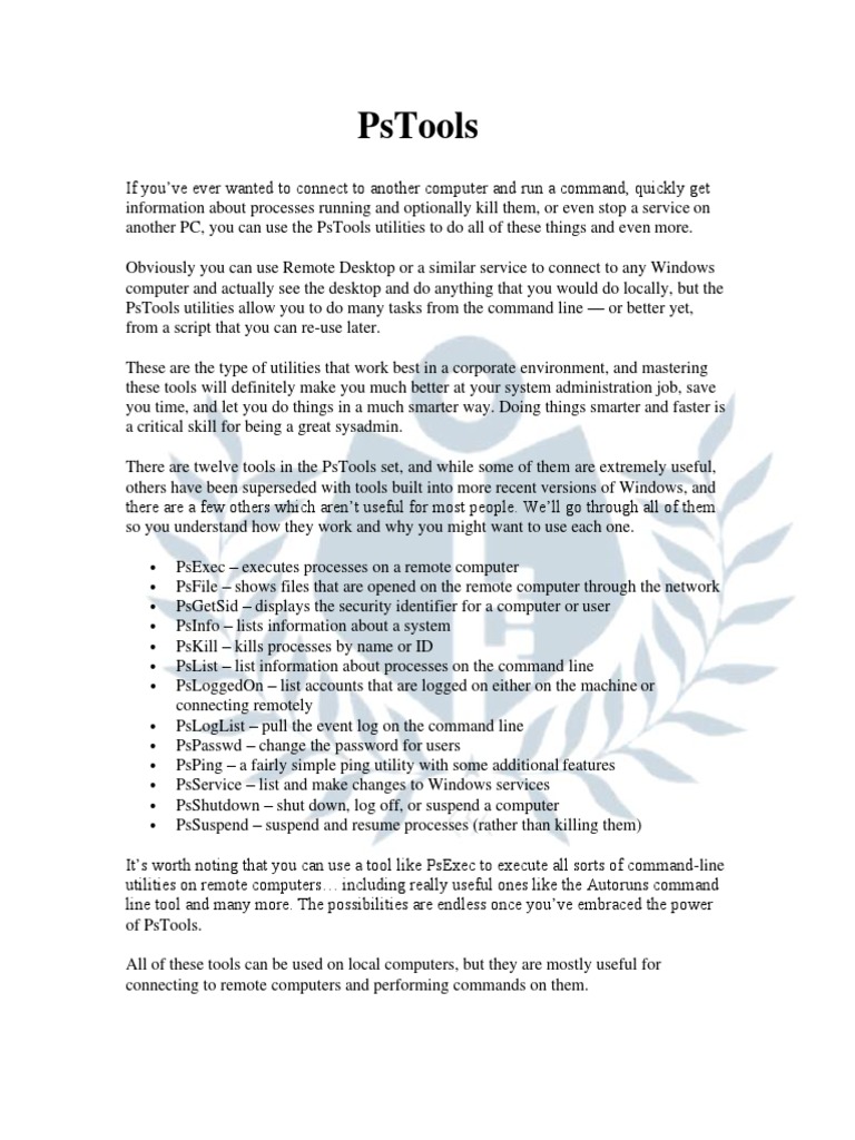 Ps Execi | PDF | Command Line Interface | Windows Registry