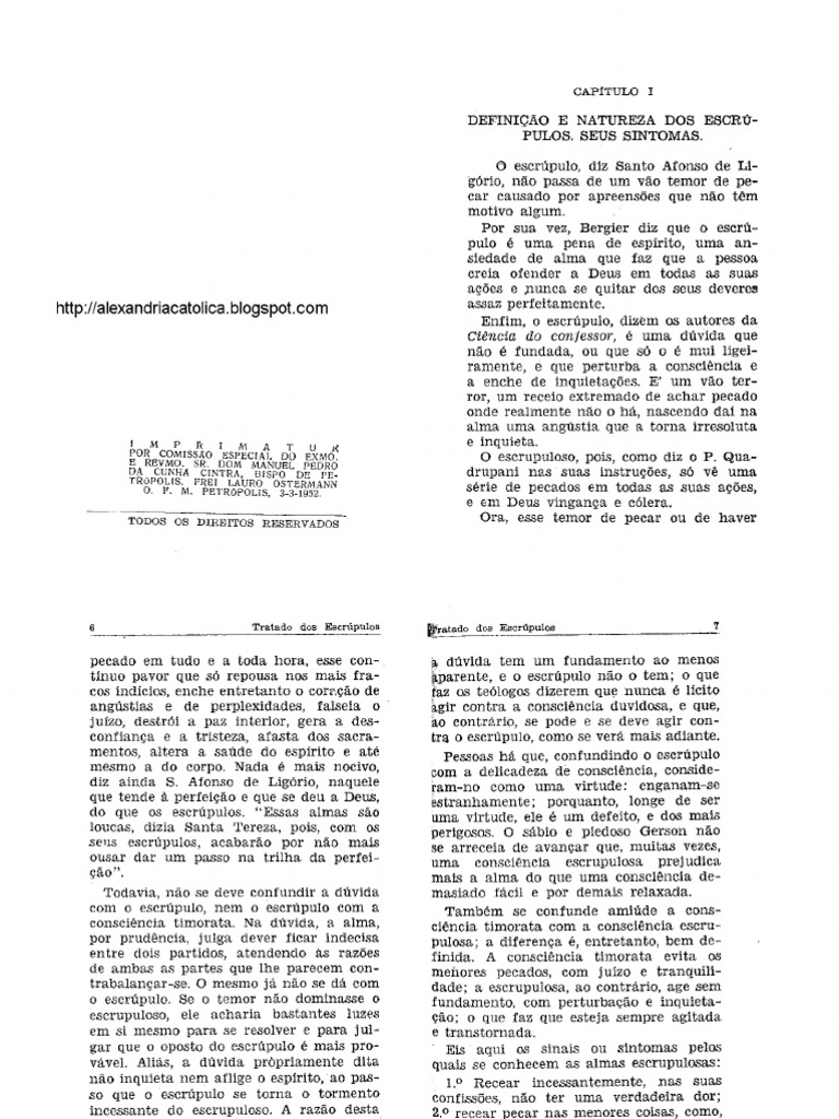 Tratado Dos Escrúpulos | PDF