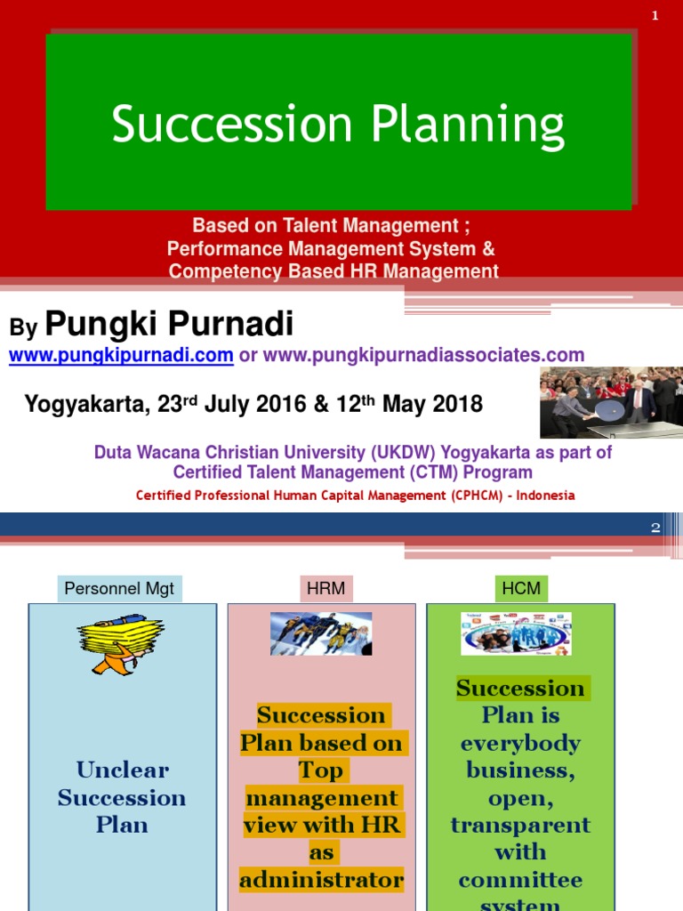 5 Module Succession Planning - CPHCM - Yogya | PDF | Human Resource ...