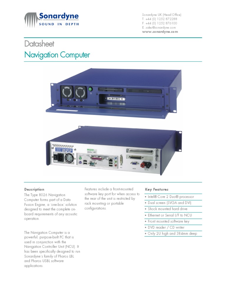 Sonardyne Wide Band Computer 8026 | PDF | Personal Computers ...