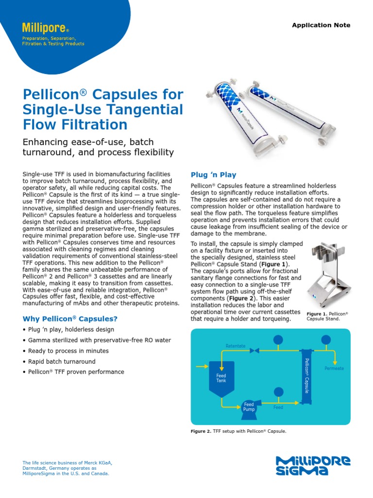 ISPE - Pellicon Capsule Single Use - MS - AN2608EN | PDF | Total ...