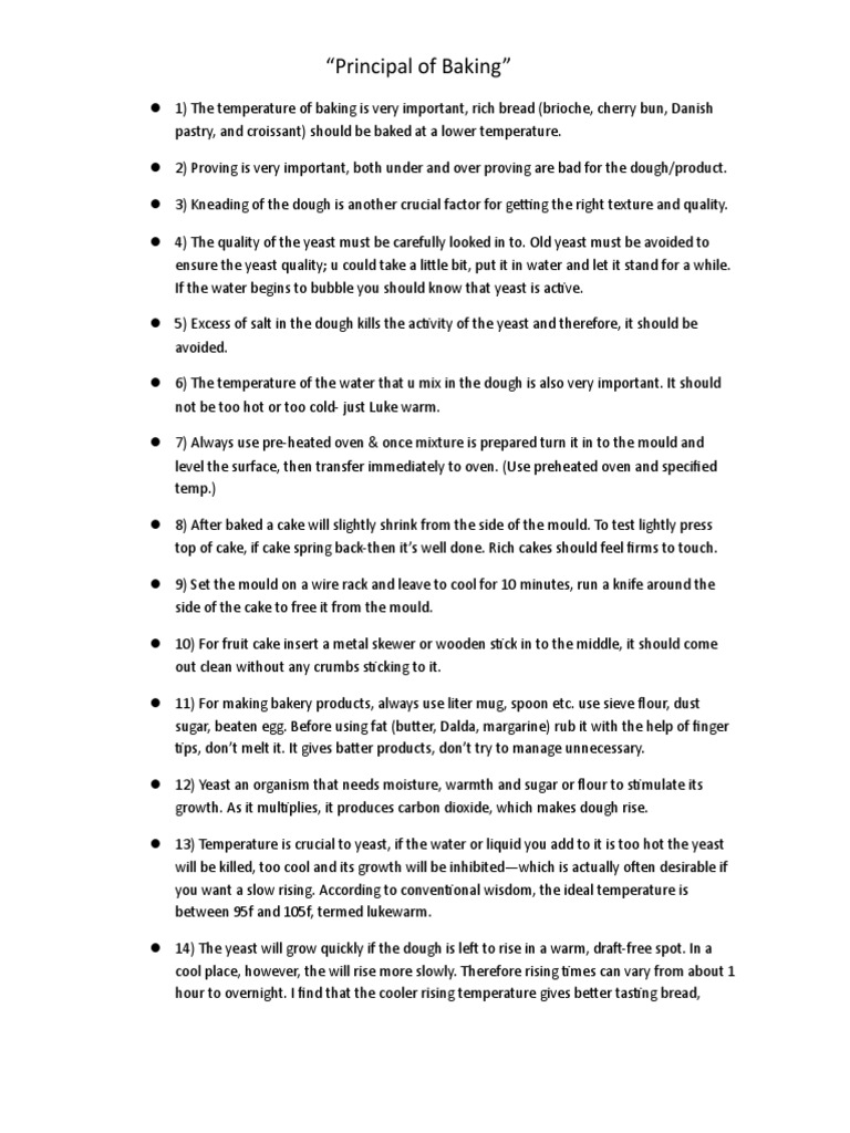 Principles of Baking | PDF | Dough | Breads