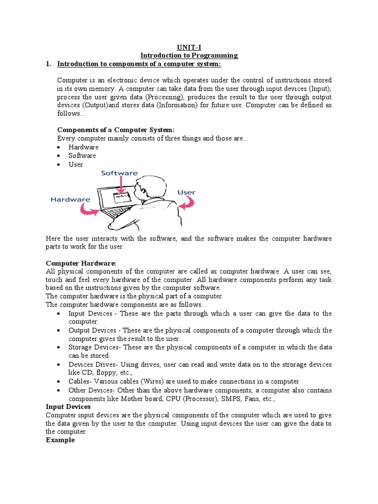 PPS Unit-1 Notes | PDF | Data Type | Computer Data Storage