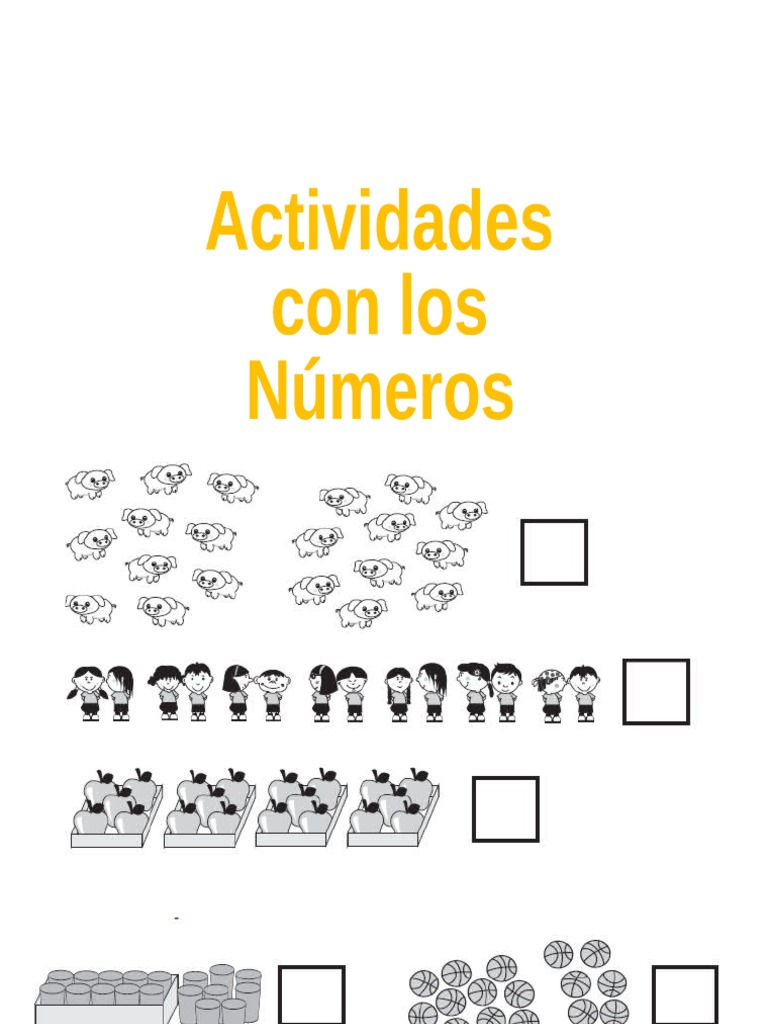 Actividades Con Numeros 0 - 20 | PDF | Métodos y materiales de enseñanza
