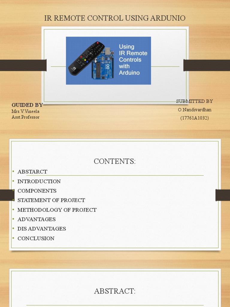 Arduino IR Remote Control Project | PDF | Infrared | Remote Control
