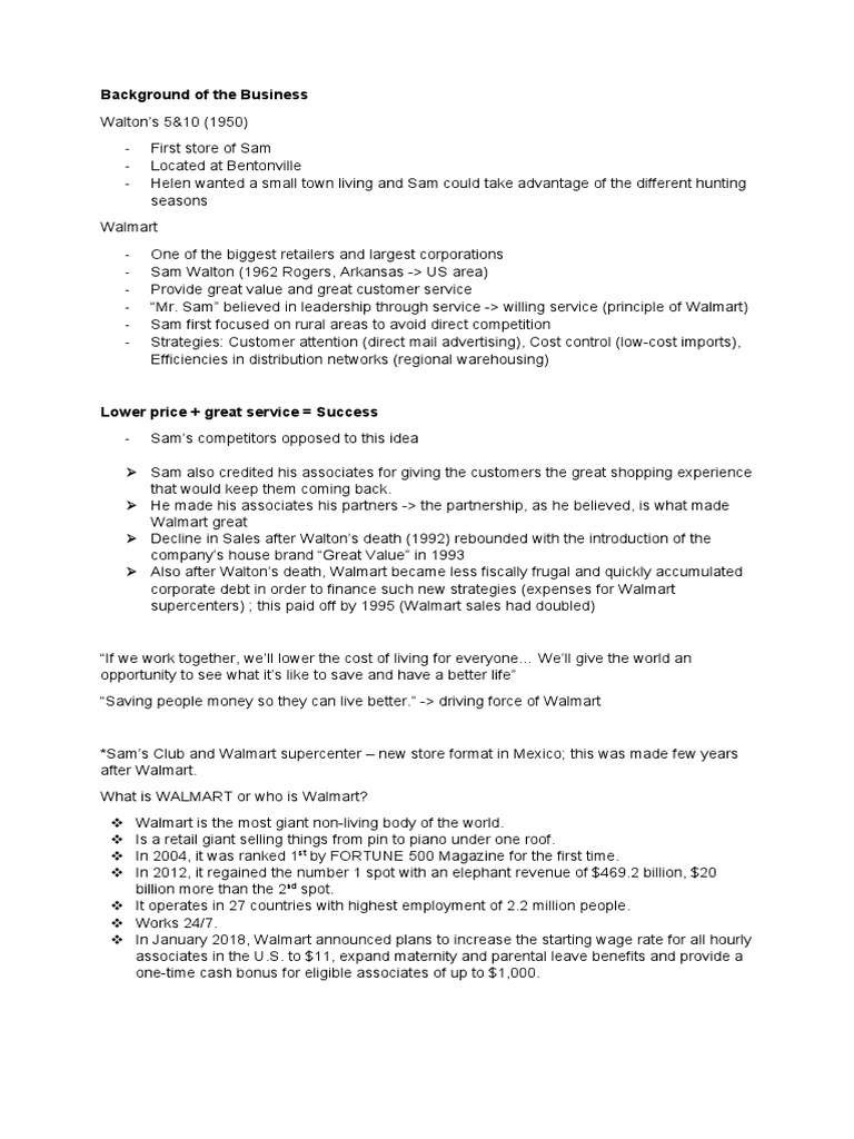 Walmart Industry Analysis | PDF | Walmart | Retail
