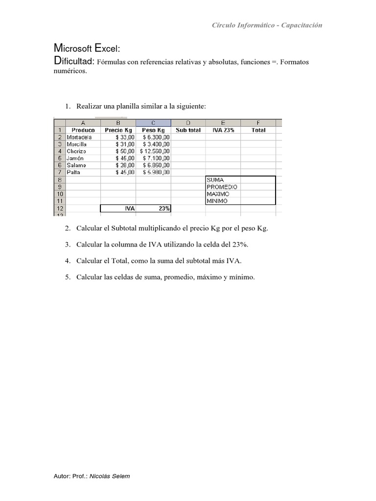 Circulo Informatico - Capacitacion PDF | PDF