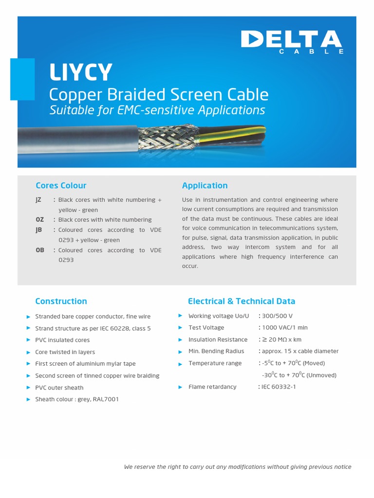 Liycy-Oz-Jz Delta PDF | PDF | Wire | Electric Power