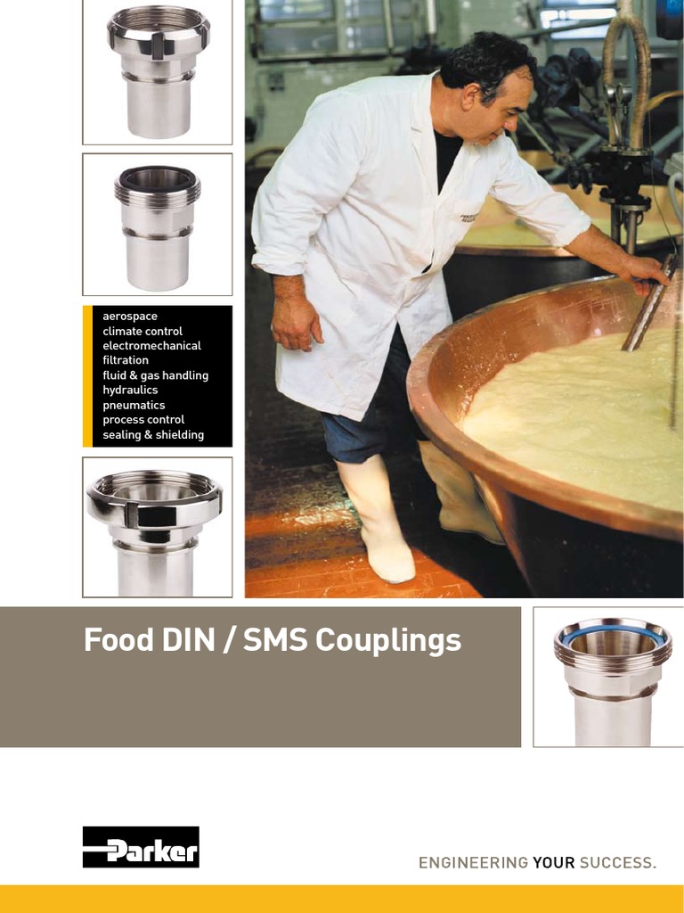 M Food DIN SMS Couplings | PDF | Manufactured Goods | Mechanical ...