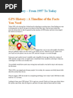 History of GPS | PDF | Sputnik 1 | Global Positioning System
