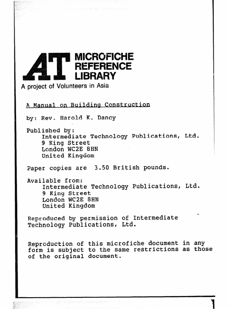 Building Manual | PDF