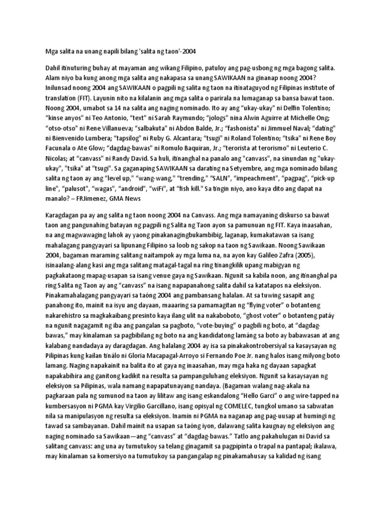 Sawikaan | PDF