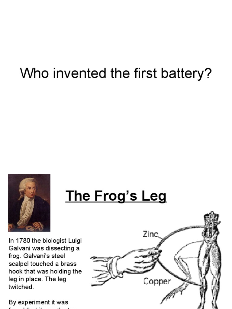 History of the First Battery Invention | PDF