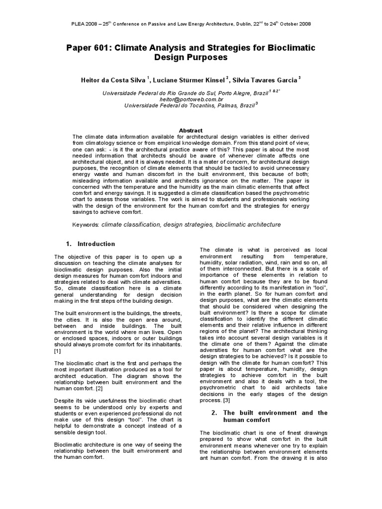 Bioclimatic Chart 1 PDF | PDF | Climate | Humidity