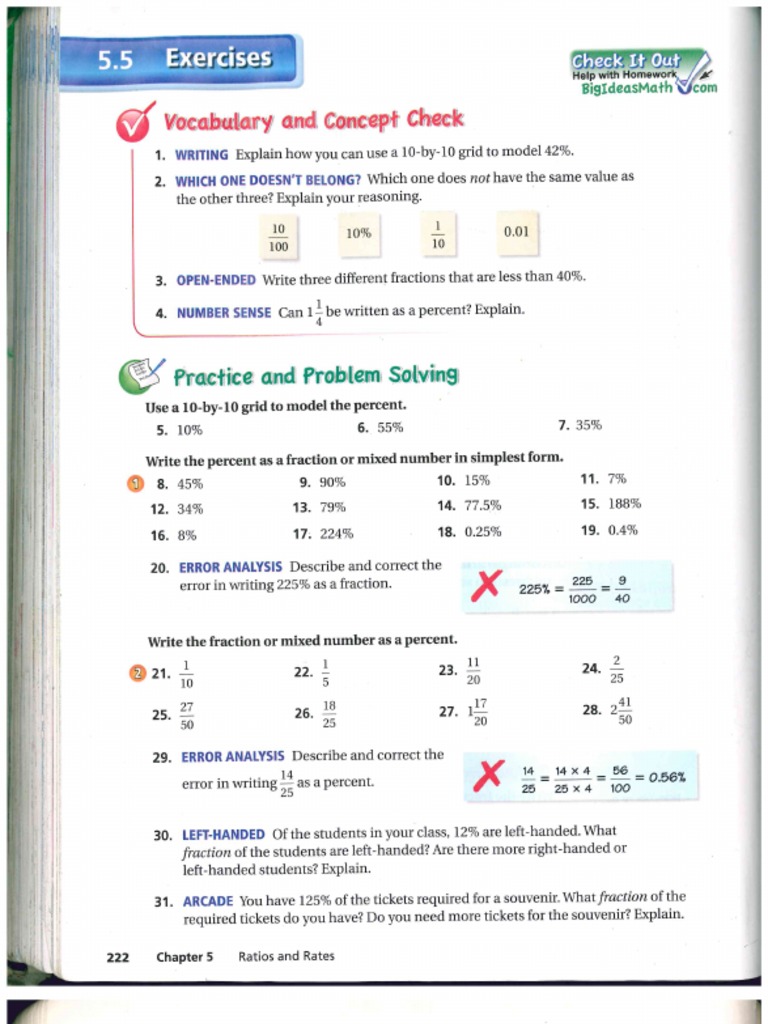 6th grade packet - lessons 5