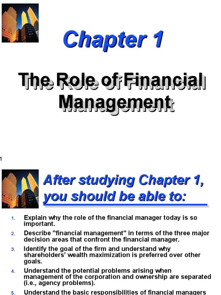 Lecture 1 - Introduction of Financial Management 1 | PDF | Dividend ...