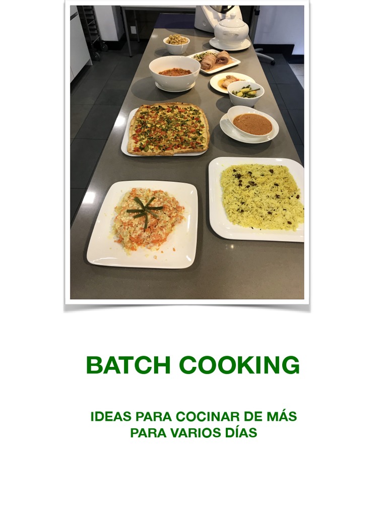Batch Cooking | PDF | Cocina mediterranea | Ingredientes de comida