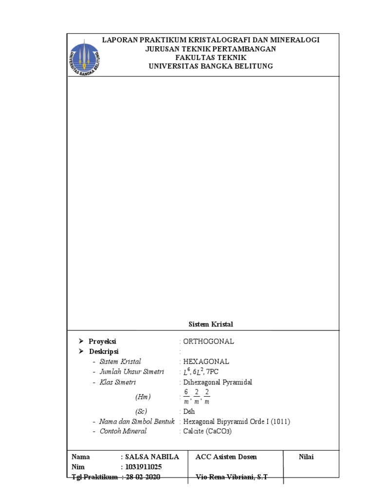 Hexagonal Bipyramid Orde I | PDF
