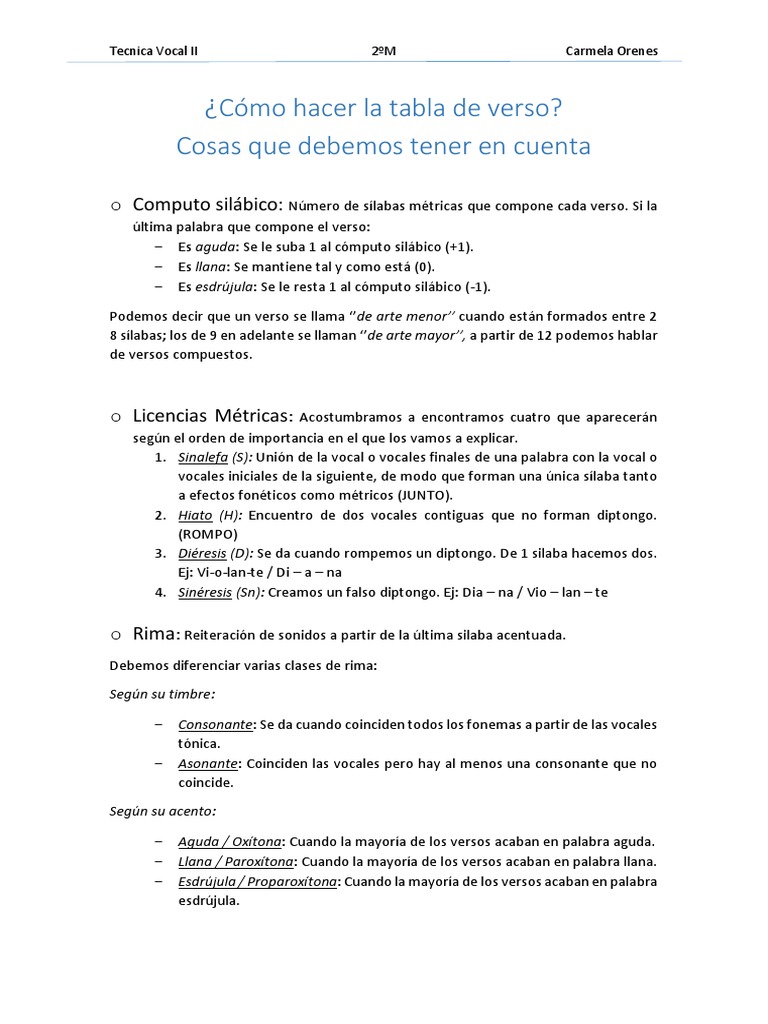 Guía de Métrica y Figuras Retóricas | PDF | Rima | Ritmo