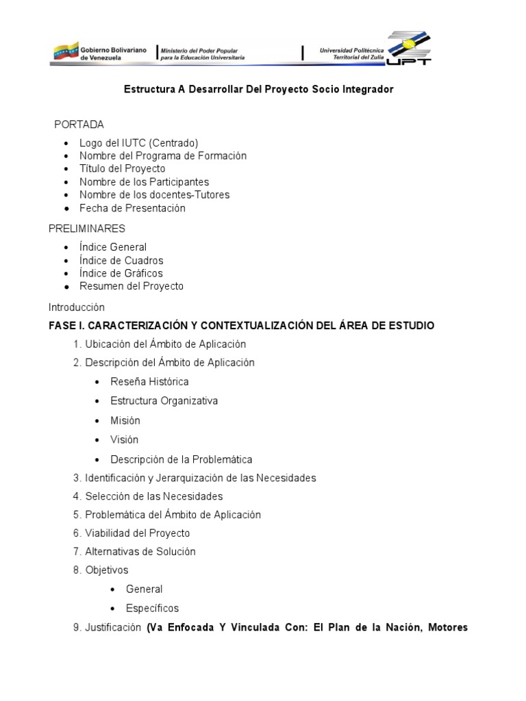 Estructura Proyecto | PDF | Diseño | Planificación