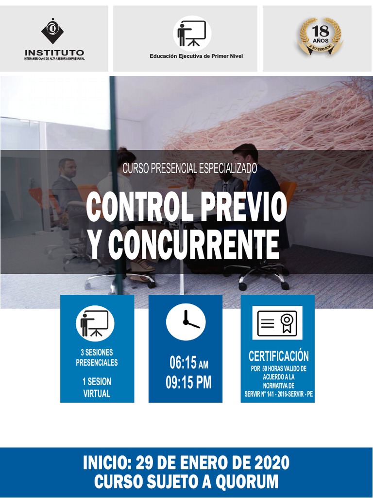 Control Previo y Concurrente 2019 Iiaae | PDF | Devengo | Contabilidad