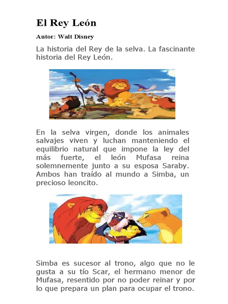 El Rey Leon | PDF | Naturaleza