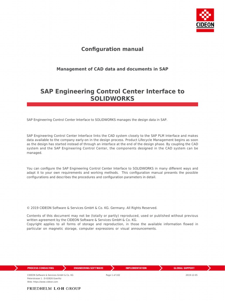 CIDEON ECTR Interface To SolidWorks Configuration Manual PDF | PDF | Icon (Computing) | Xml