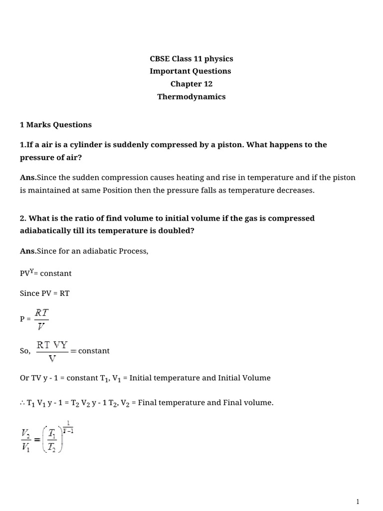 Chapter 12 Thermodynamics | PDF | Heat | Temperature