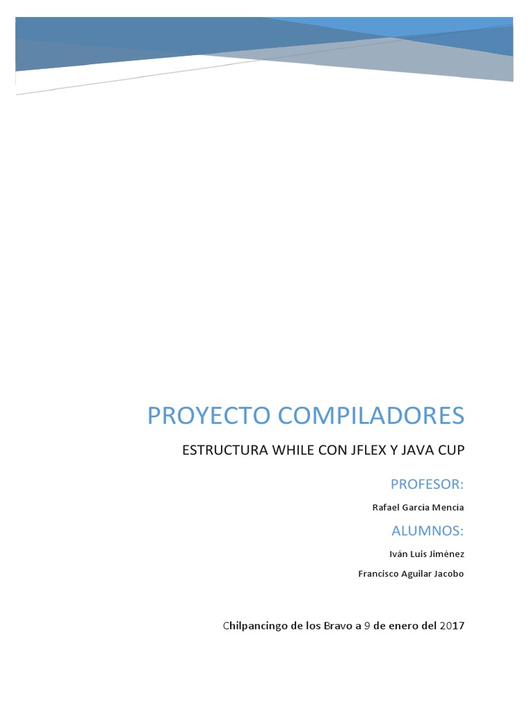 Ciclo While Con Jflex Cup | PDF | Compilador | Java (lenguaje de programación)