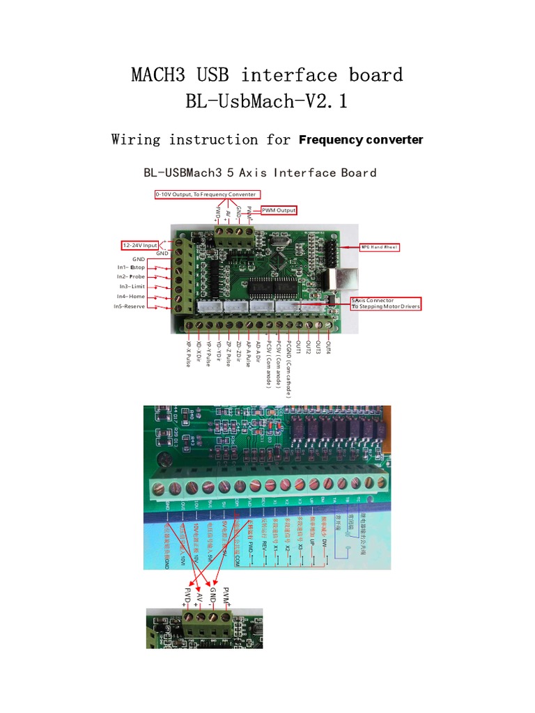 Wiring Diagram For Frequency Converter V2.1 PDF | PDF | Signal ...