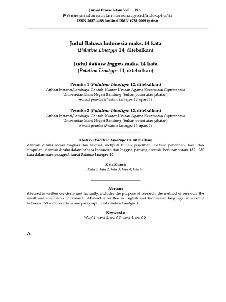 Template JBI 2019 OJS | PDF