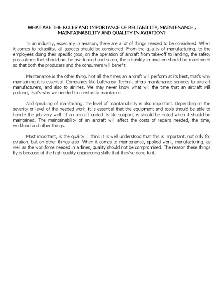 Ensuring Safety Through Reliability, Maintenance, Maintainability and ...