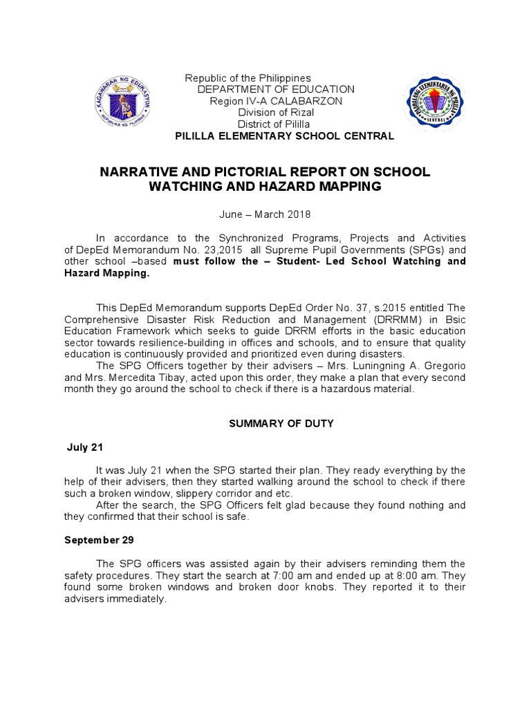 Student-Led Hazard Mapping Report | PDF | Behavior Modification | Learning